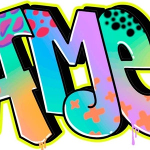 Custom Graffiti STICKERS Colorful - Etsy