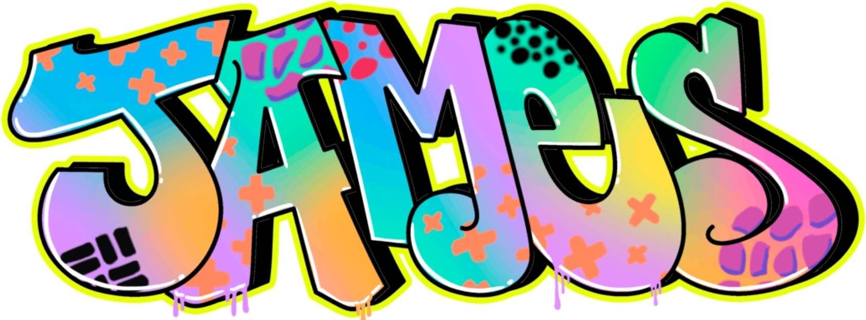 Custom Graffiti STICKERS Colorful - Etsy