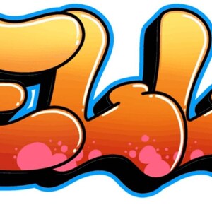 Custom Graffiti STICKERS Bubble Style - Etsy