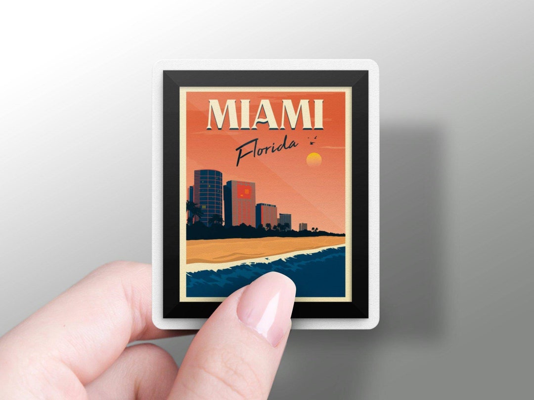 Miami Sticker - Etsy