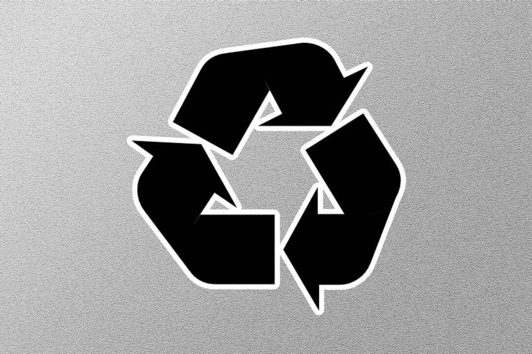 Recycling Symbol Sticker - Etsy
