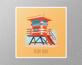 Made in Miami Barcode Vinyl Decal Sticker Florida - Etsy