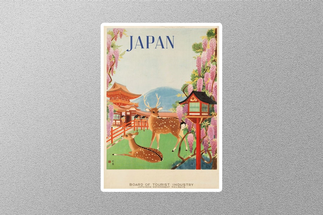 Vintage Japan Travel Sticker - Etsy