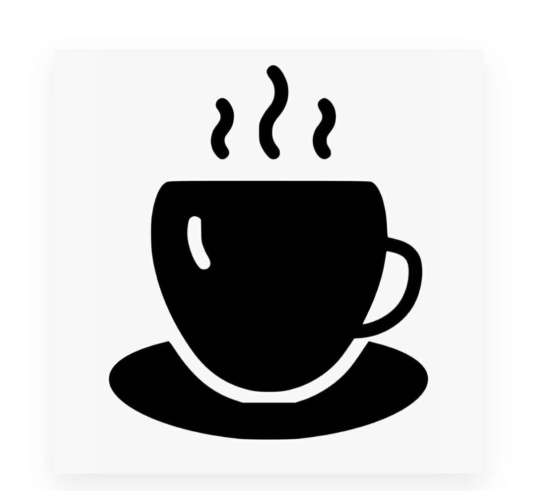 Coffee Cup Vinyl Decal Sticker Black - Etsy