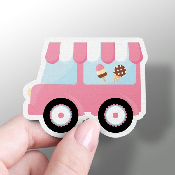 Ice Cream Truck Sticker - Etsy