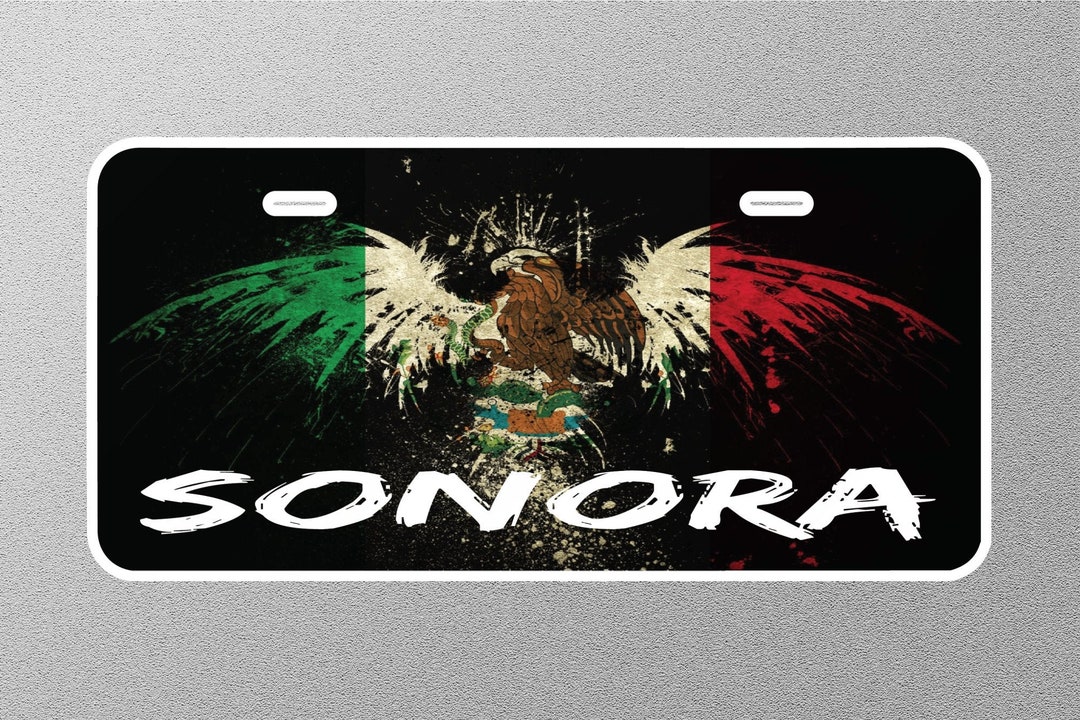 SONORA Mexico Licence Plate Sticker - Etsy