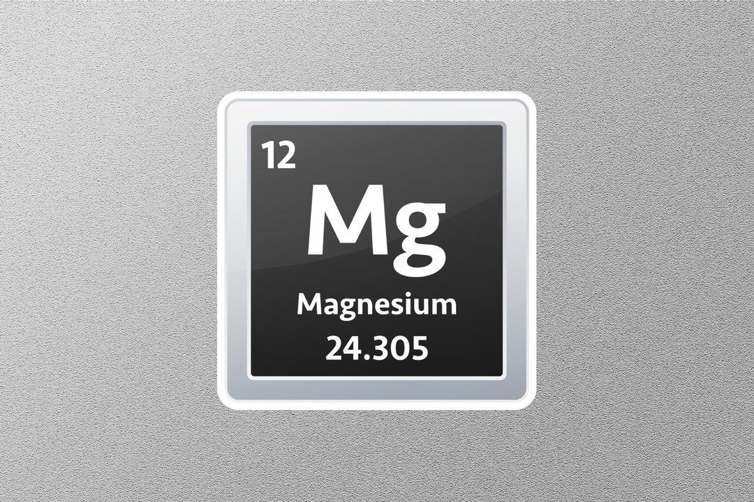 Magnesium Periodic Element Sticker - Etsy