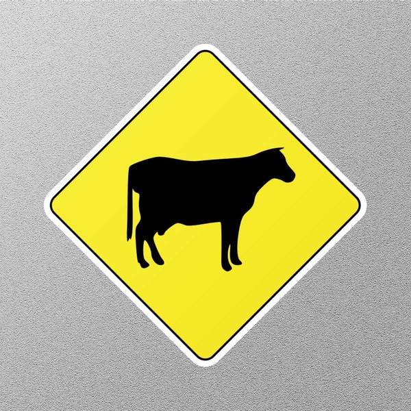 Cow Crossing Sign - Etsy