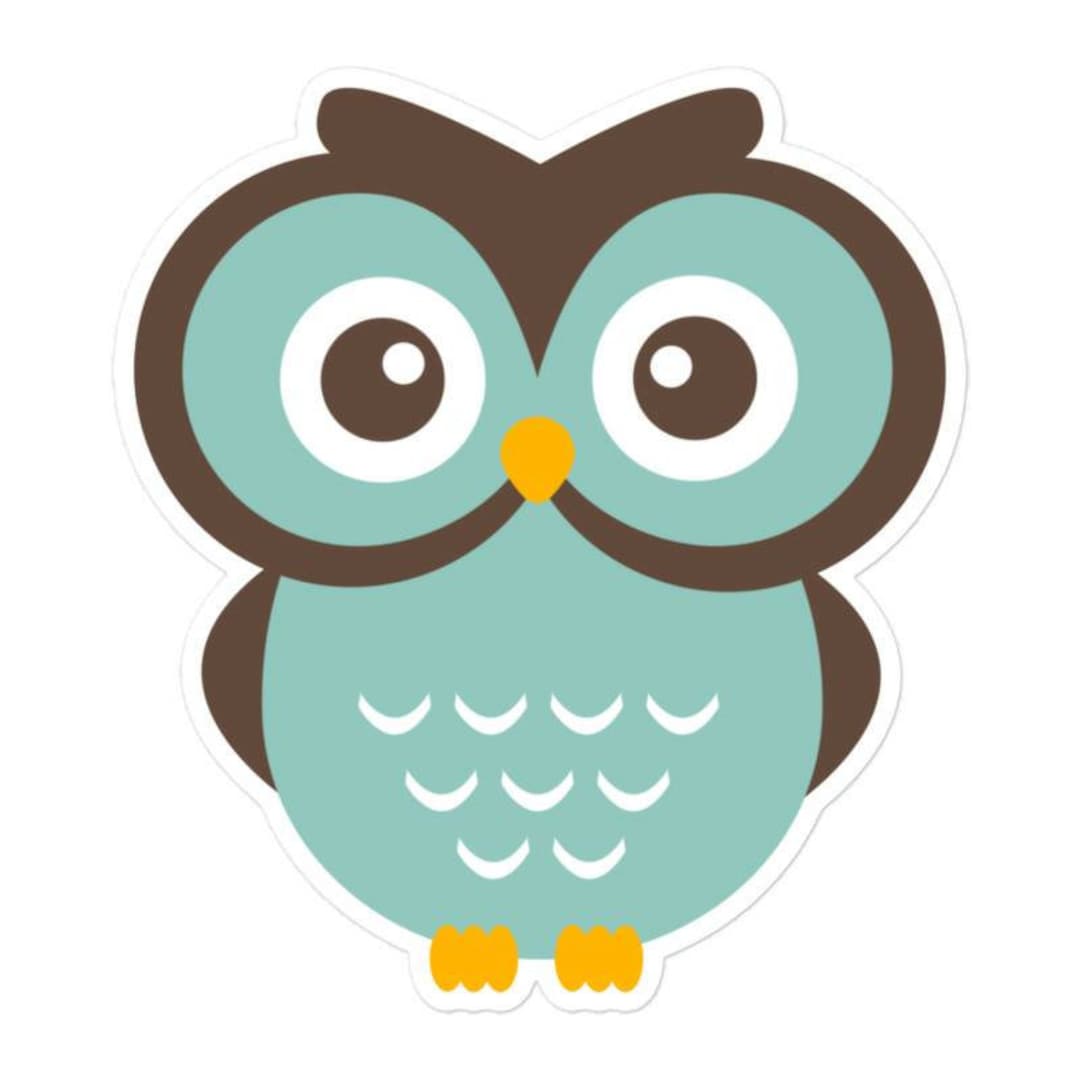 Cute Cartoon Owl Stickers - Etsy