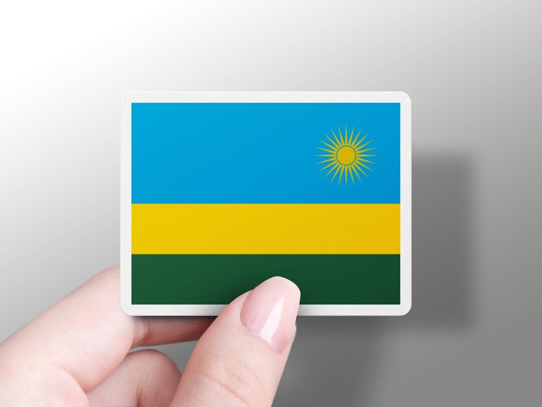Rwanda Flag Sticker - Etsy
