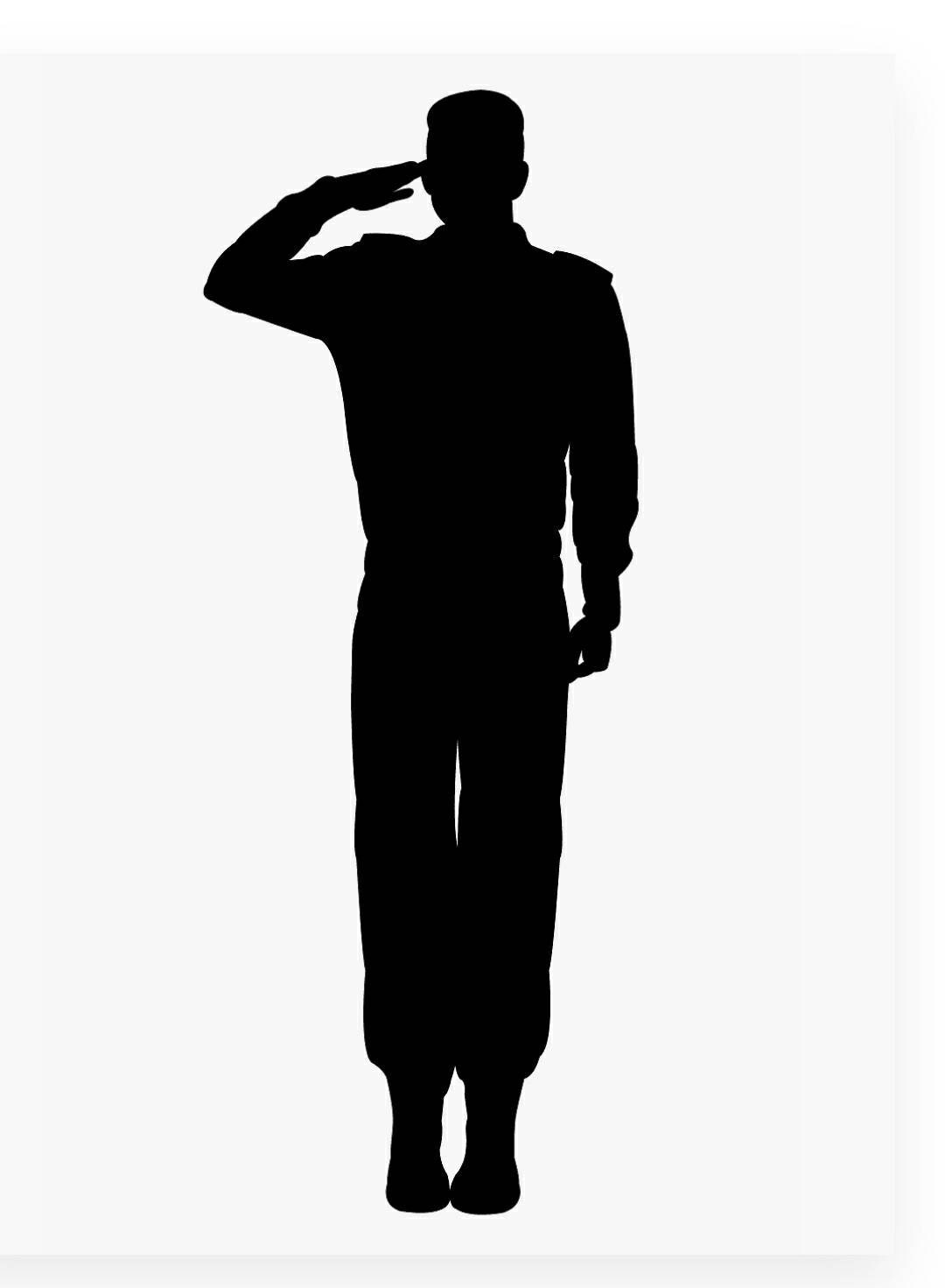 Military Salute Soldier Vinyl Decal Sticker Black - Etsy