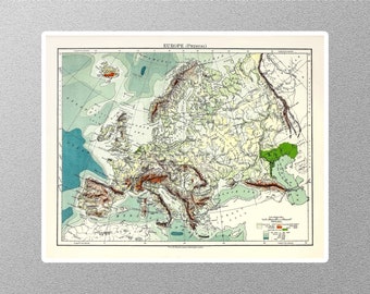 Where I've Been Europe Map Sticker Color in Sticker Euro Map Travel Map ...