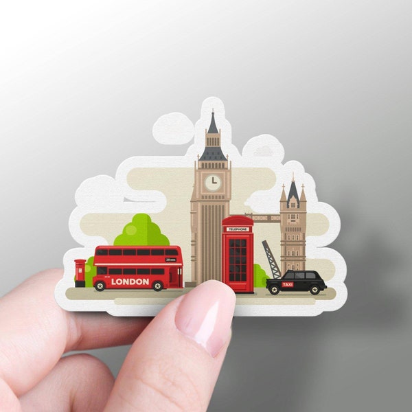 London Stickers - Etsy