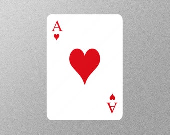 Vinyl Sticker Playing Card : the Ace of Spades - Etsy