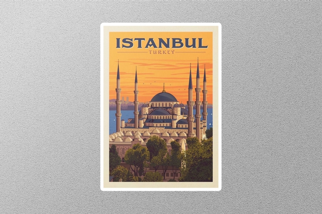 Vintage Istanbul Travel Sticker - Etsy