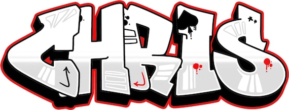 Chris Name Graffiti
