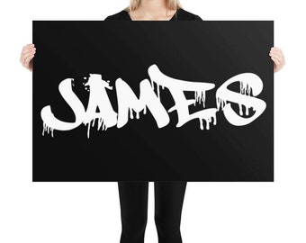 Drip Graffiti Poster - Etsy