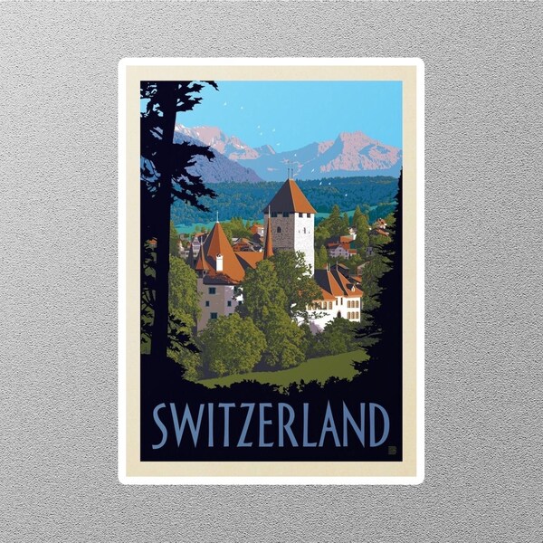 Swiss Postcard - Etsy