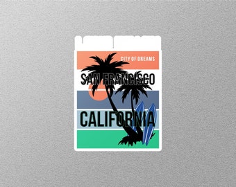 San Francisco California Sticker - Etsy