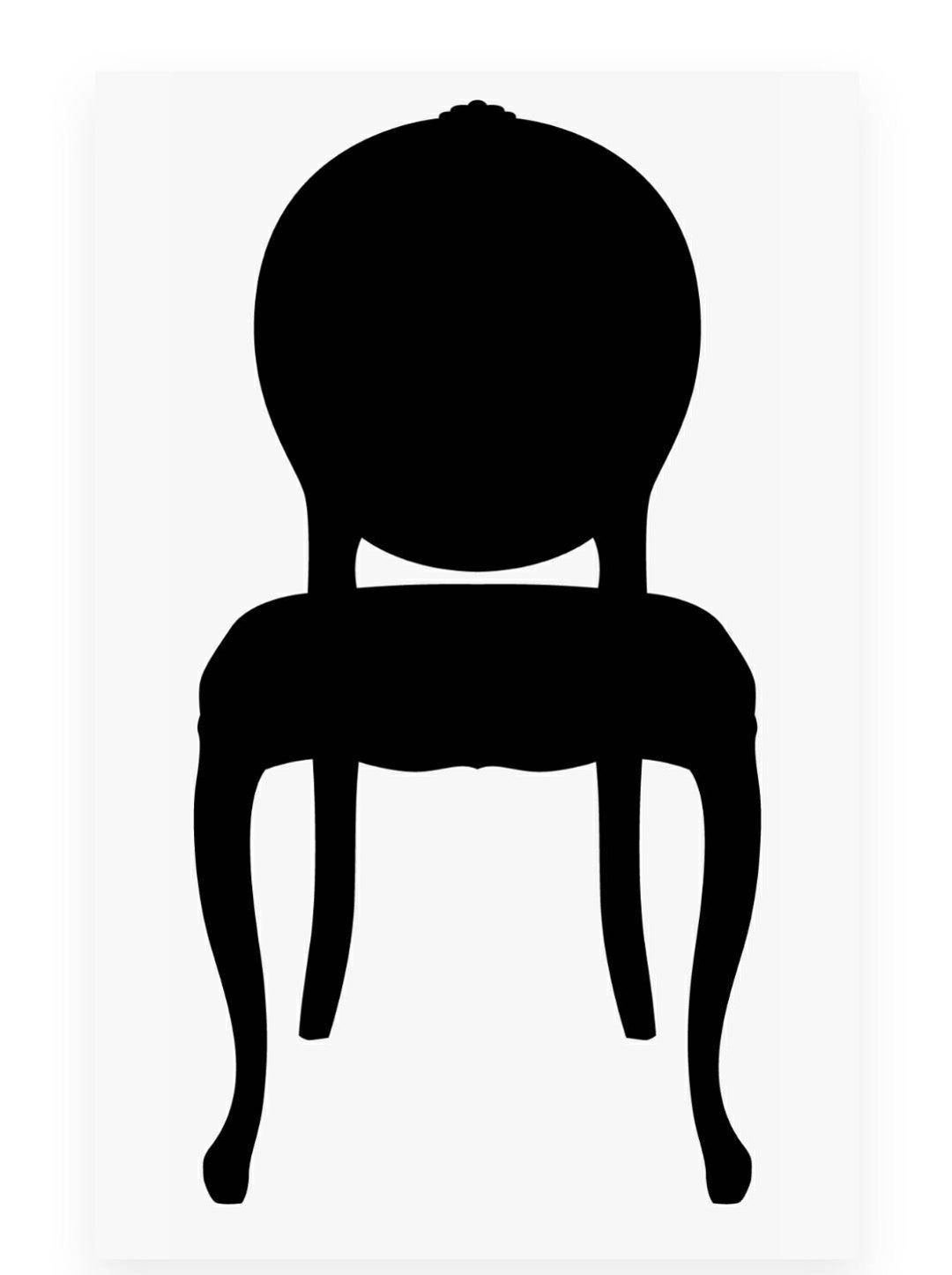 Vintage Chair Vinyl Decal Sticker Black - Etsy