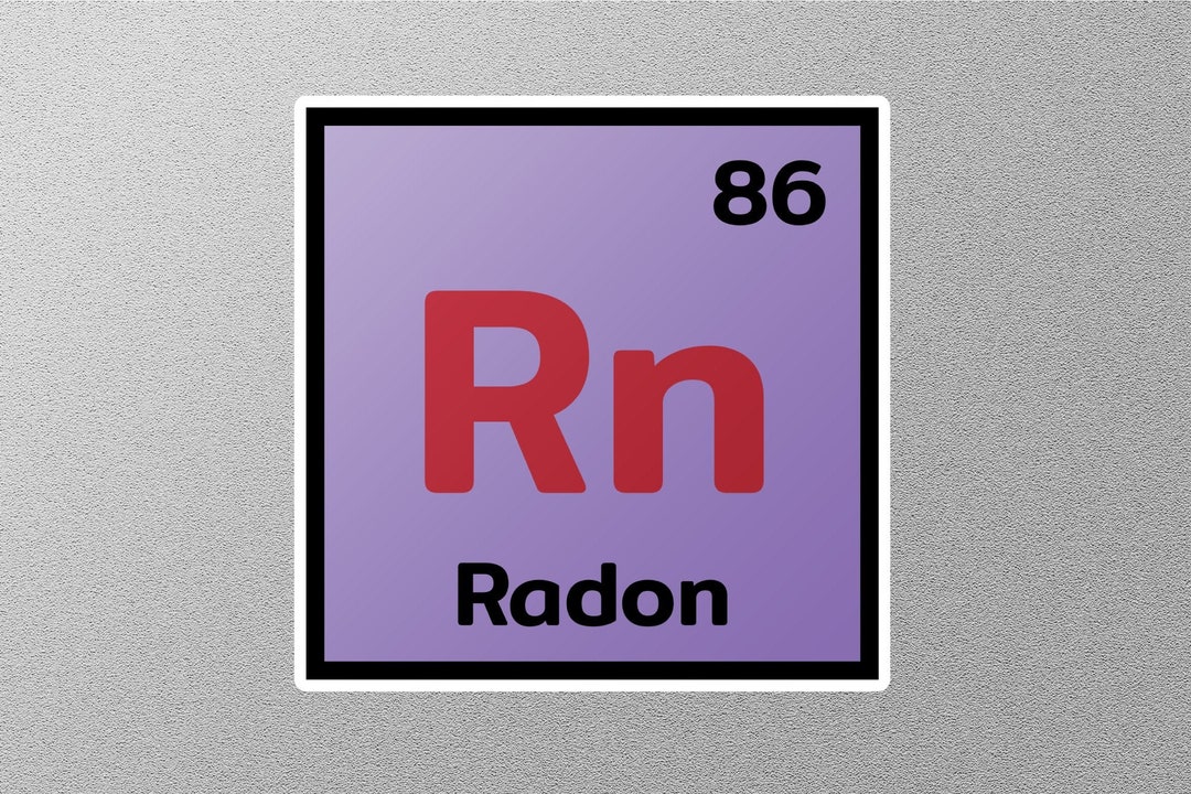 Radon Periodic Element Sticker - Etsy