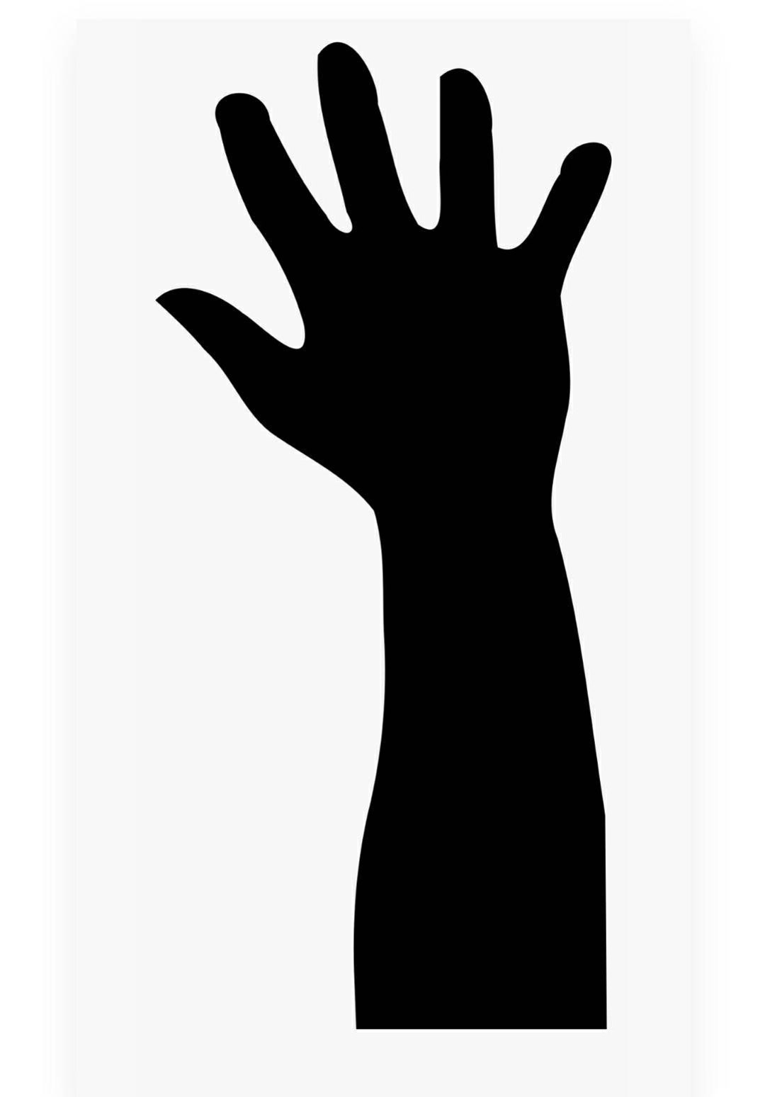 Hand Reaching Out Vinyl Decal Sticker Black - Etsy