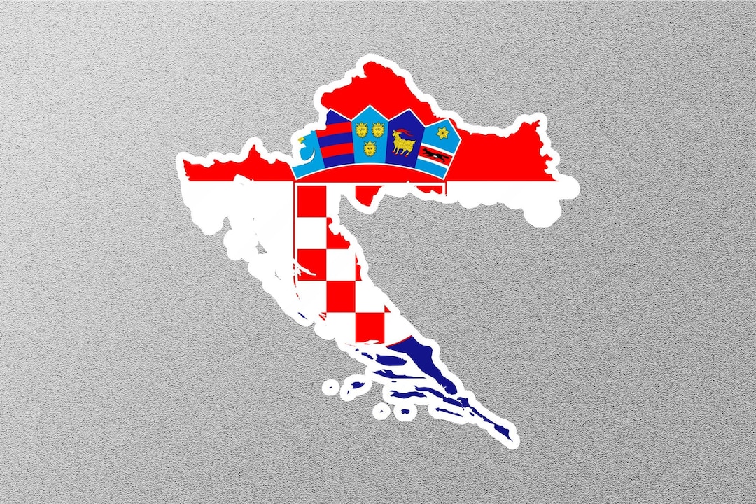 Flag of Croatia Sticker - Etsy