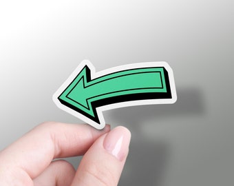 Right & Left Arrow Vinyl Decal Sticker Business Door Window - Etsy