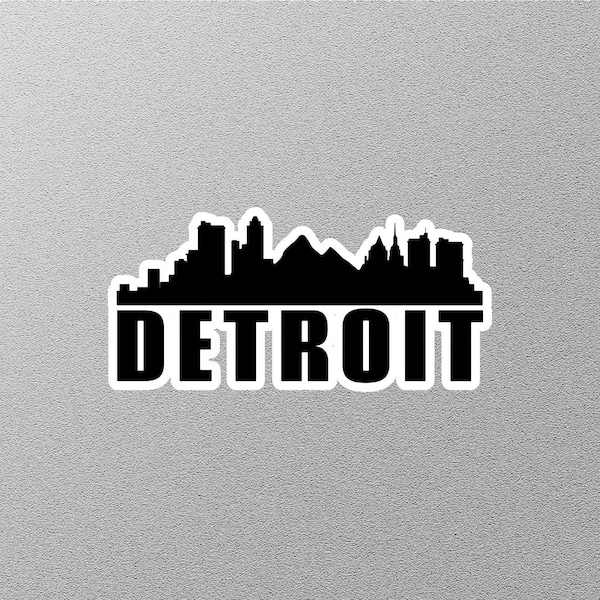 Detroit Skyline - Etsy