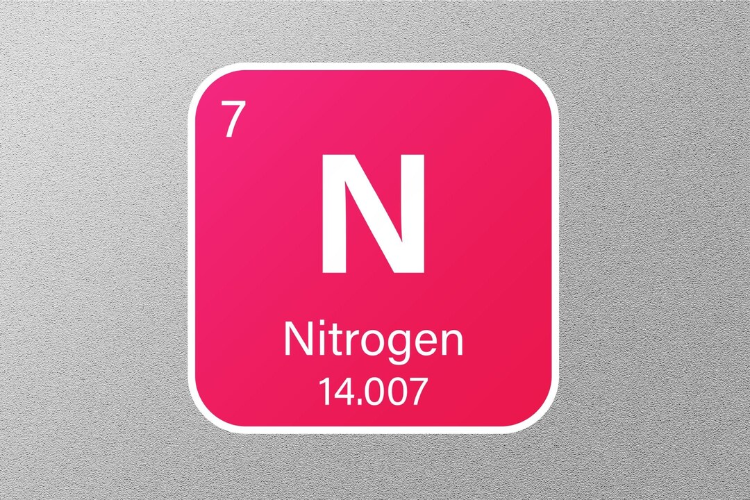 Nitrogen Periodic Element Sticker - Etsy