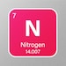 Nitrogen Periodic Element Sticker - Etsy