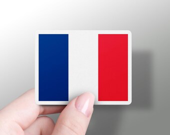 France Flag Circle Sticker - Etsy