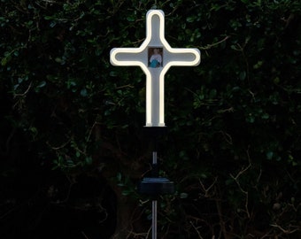 Solar Light Cross - Etsy