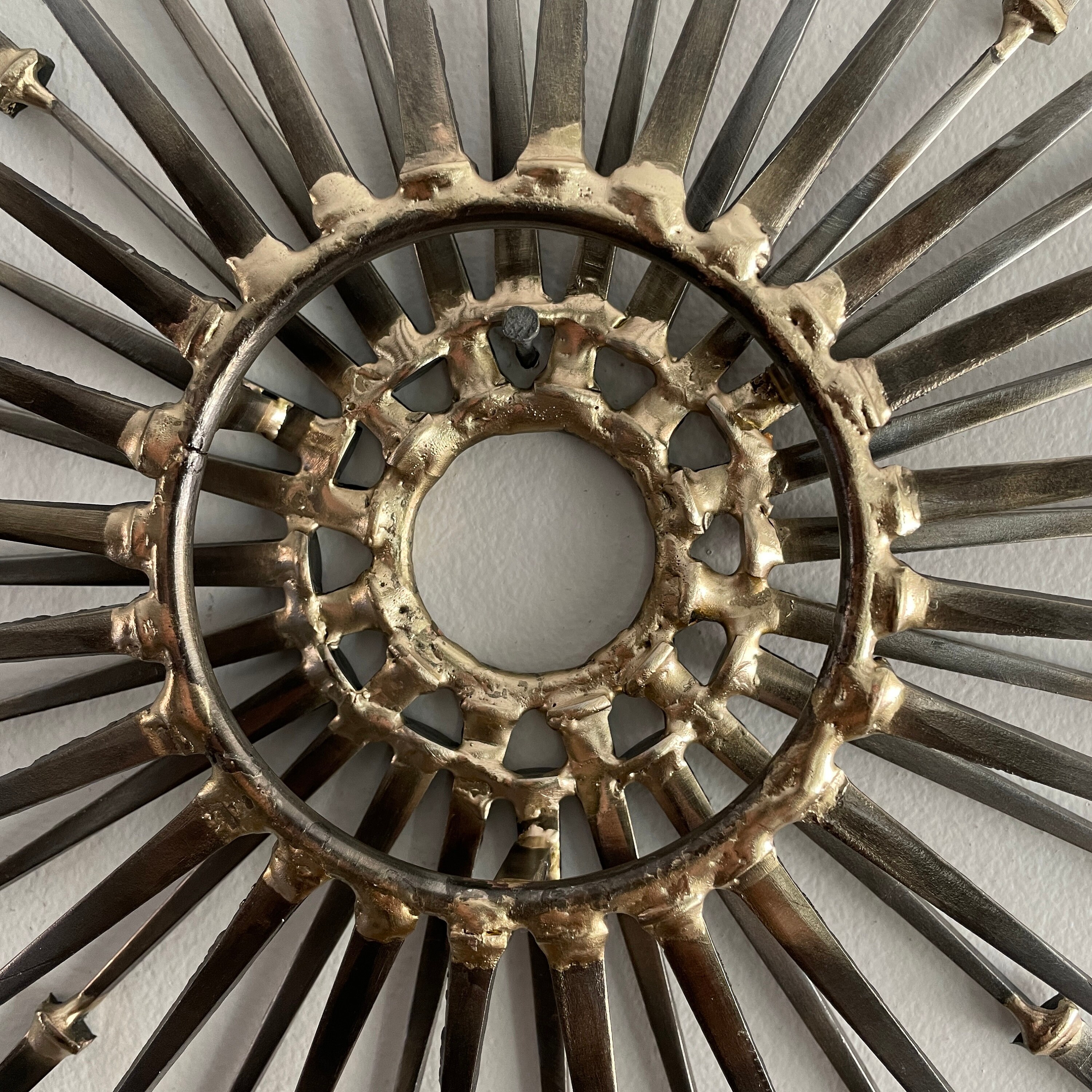 Elevated Crown - Metal Wall Sculpture - Brutalist Mid-century Style - Etsy