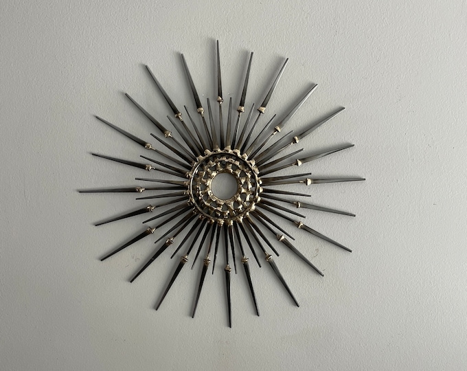 Elevated Crown Metal Wall Sculpture Brutalist Mid-century - Etsy