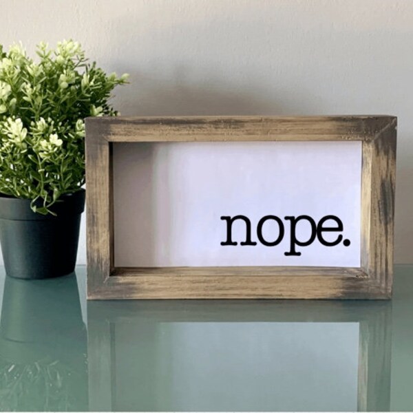Nope Signs - Etsy