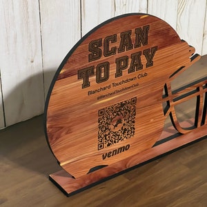 Football Helmet QR Code Sign - Etsy