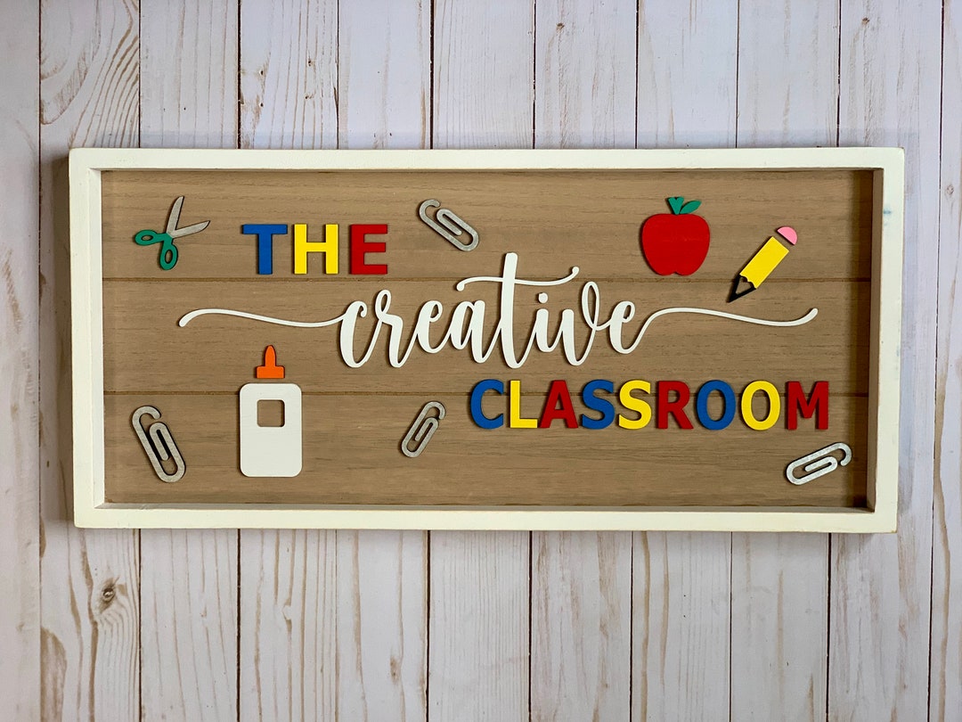 The Creative Classroom Sign/teacher Classroom Sign - Etsy