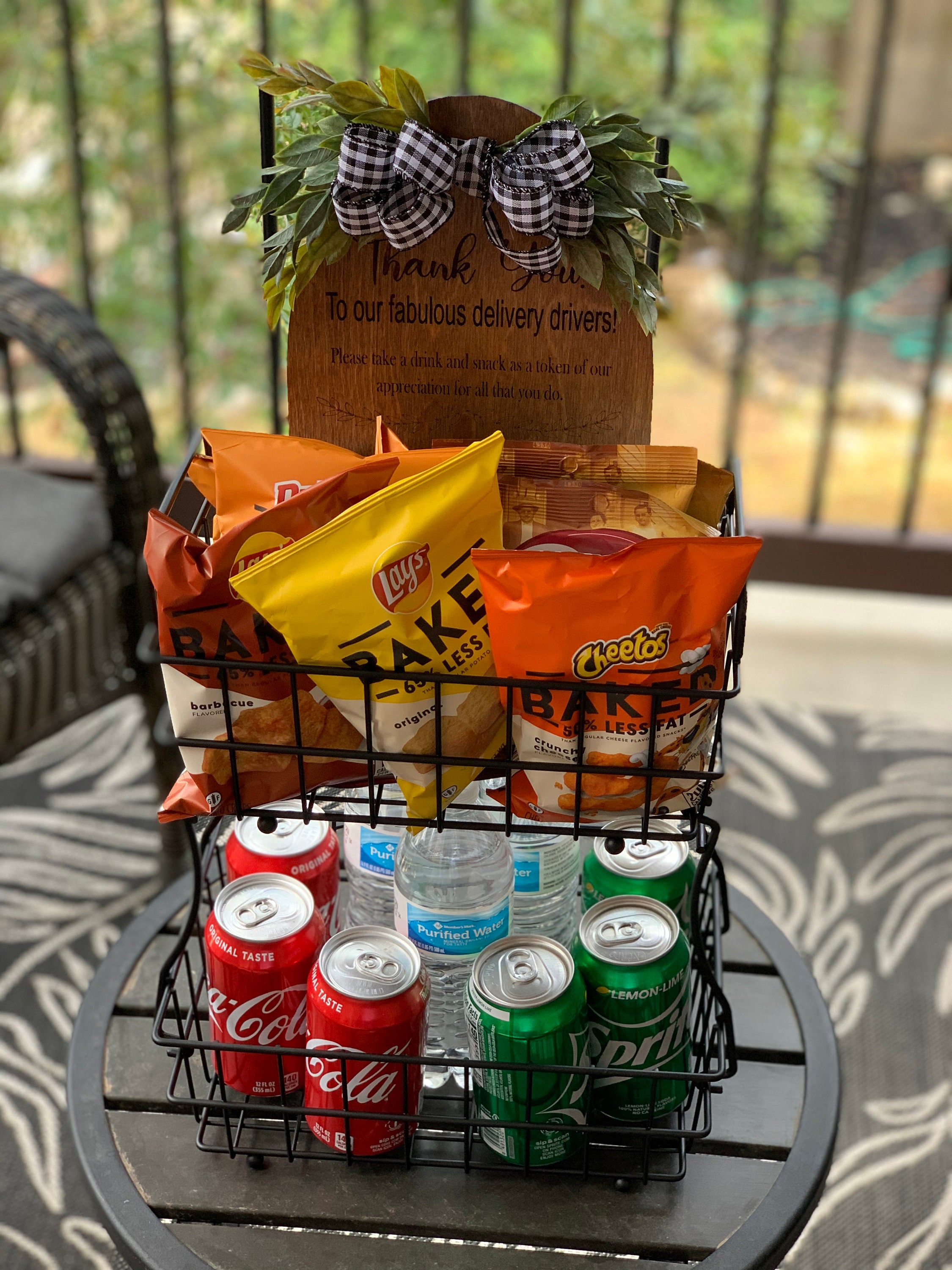 Delivery Driver Snack Station Sign - Etsy