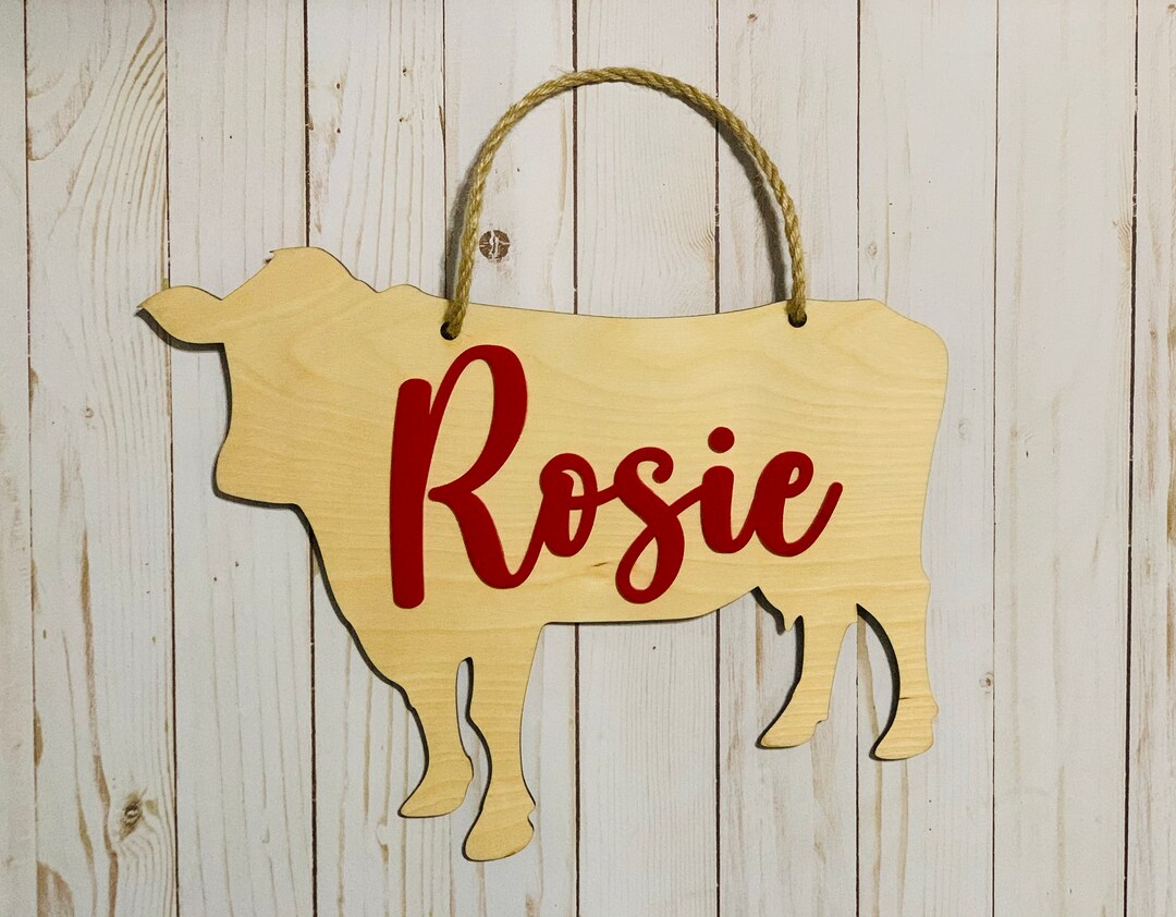 Show Animal Name Tag - Etsy