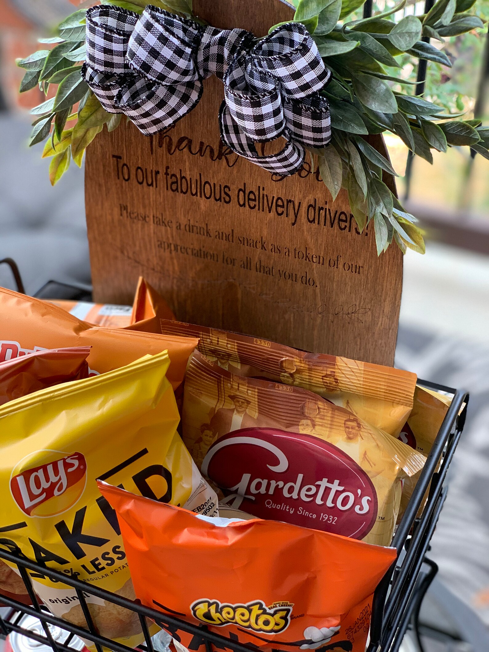 Delivery Driver Snack Station Sign - Etsy