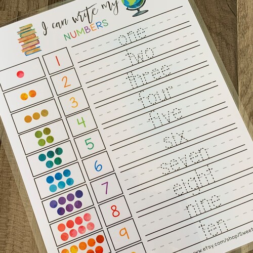 Number Family Puzzle Activity Numbers 1 Through 59 - Etsy