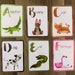 Animal Alphabet Flash Cards Learning Flashcards Preschool Toddler Baby ...