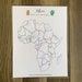 Africa Puzzle Map - Kids Printable Learning Worksheet - Busy Book ...