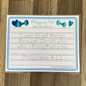 Philippians 4:13 Memory Verse Bible Bundle Game - Printable Kids Bible ...