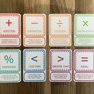 Math Symbols Skill Set - Math Match - Busy Book - Activity Binder ...