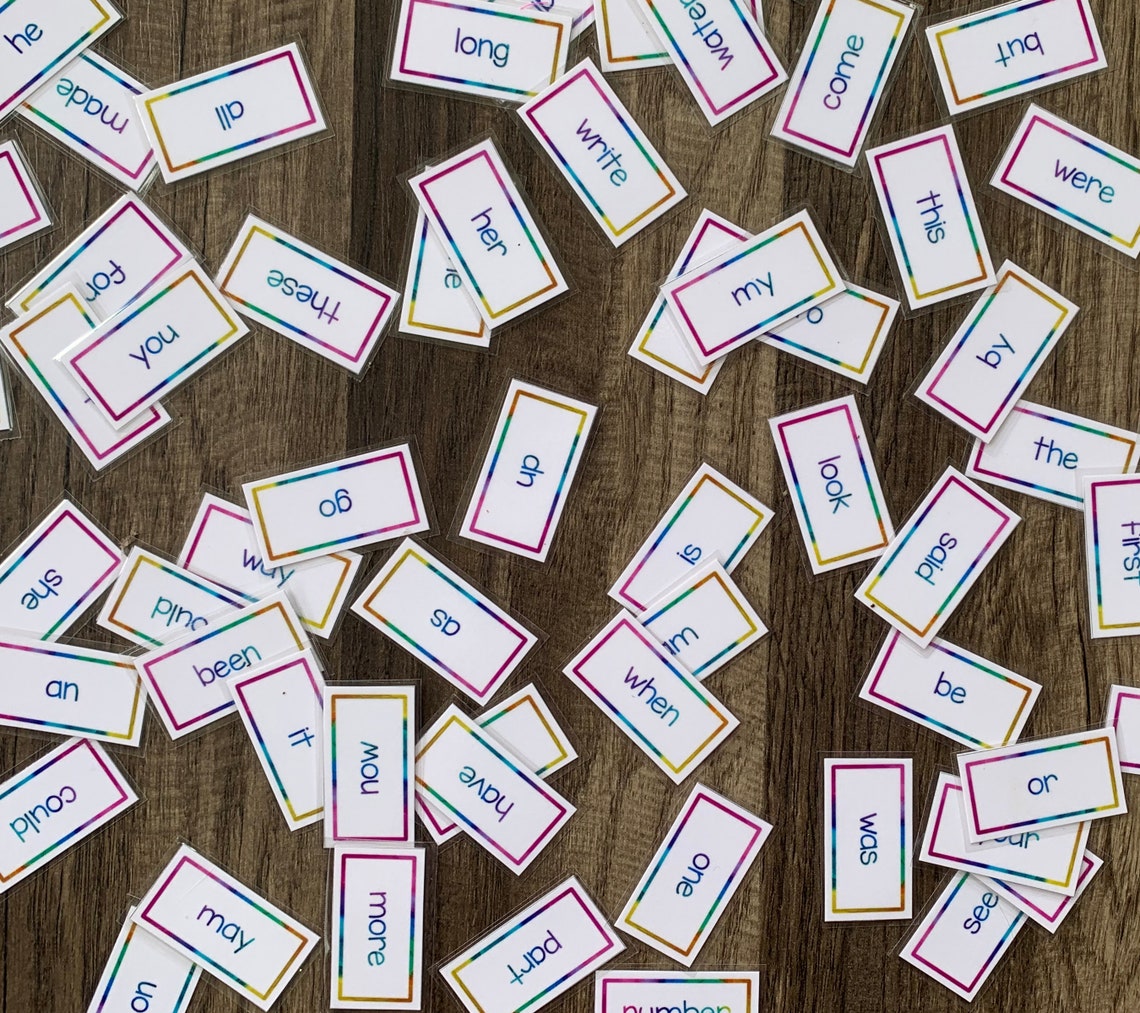 Sight Word Bingo Preschool First Grade Reading Game Early - Etsy