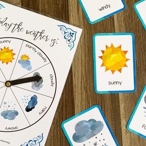 Weather Wheel - Preschool Homeschool Game Activity - Busy Book Binder ...