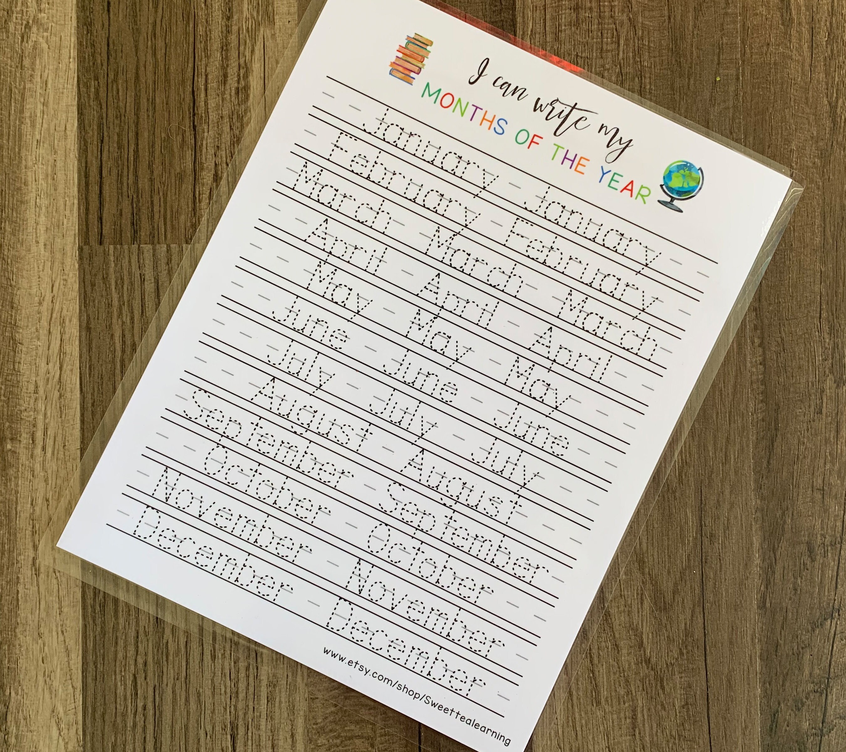 Kids Tracing Sheets Bundle - Calendar Practice Writing - Days of the ...