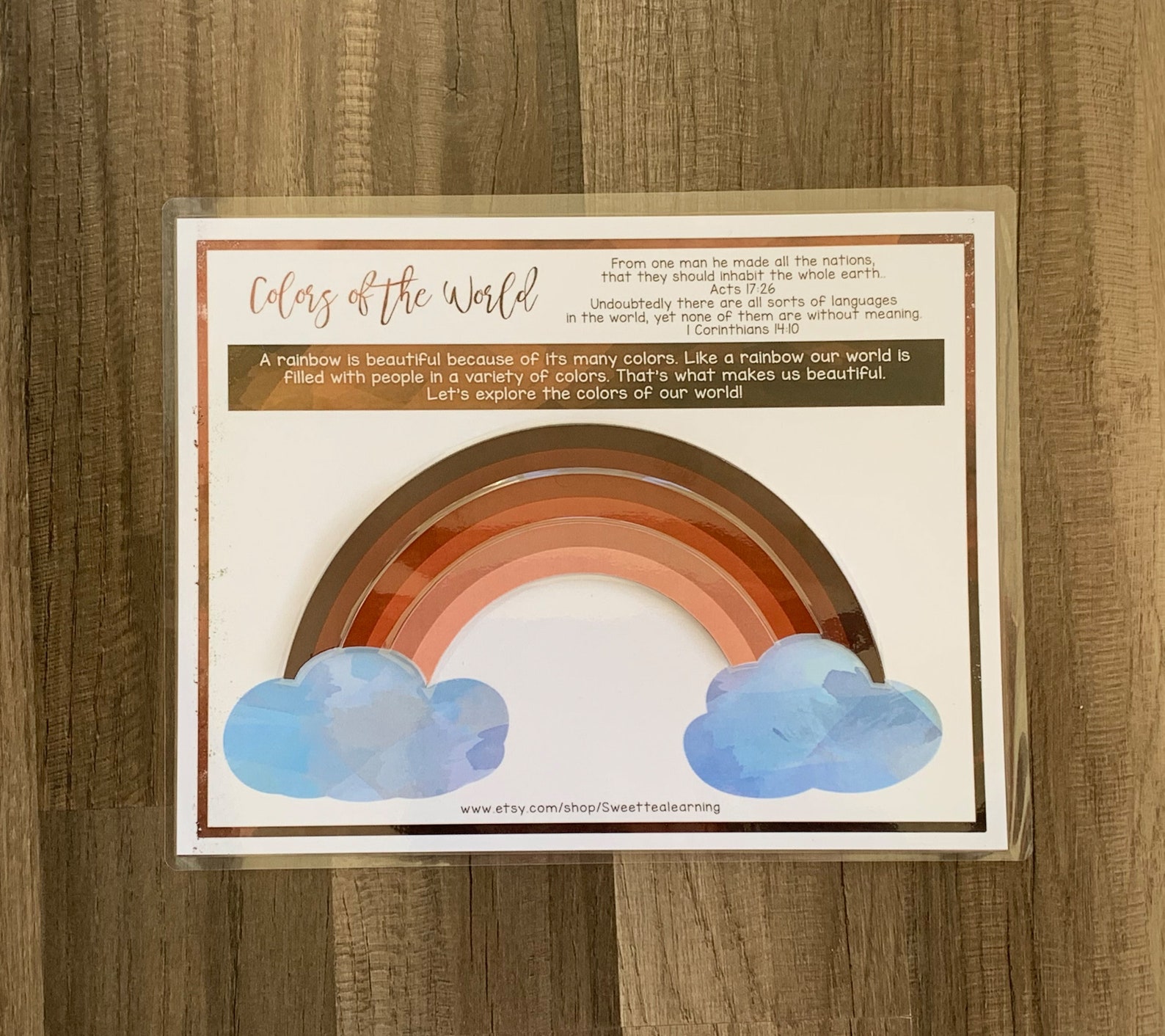 Diversity Colors of Our World Printable Activity - Busy Book Binder ...